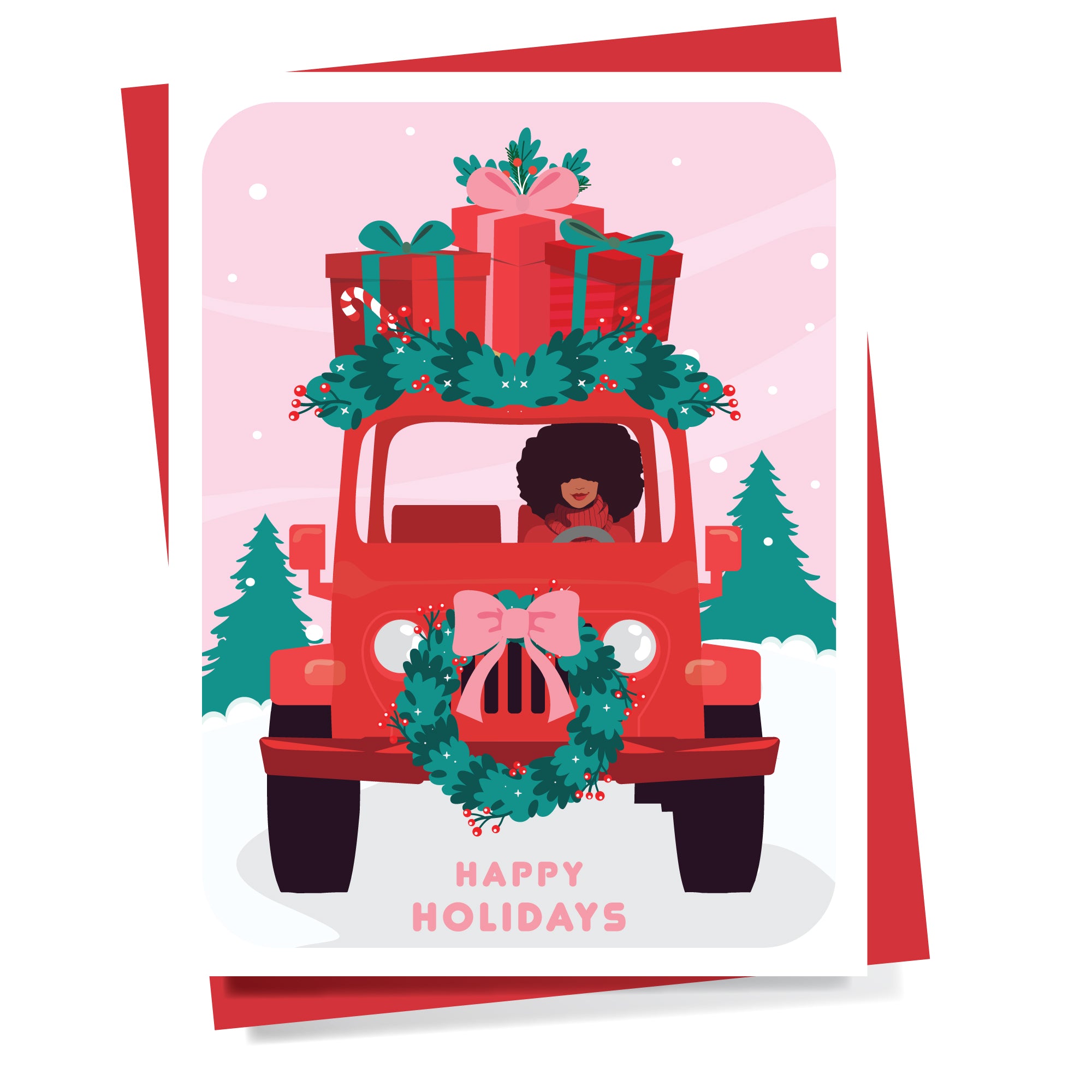Holiday Jeep ~ Pink – Soular Powered