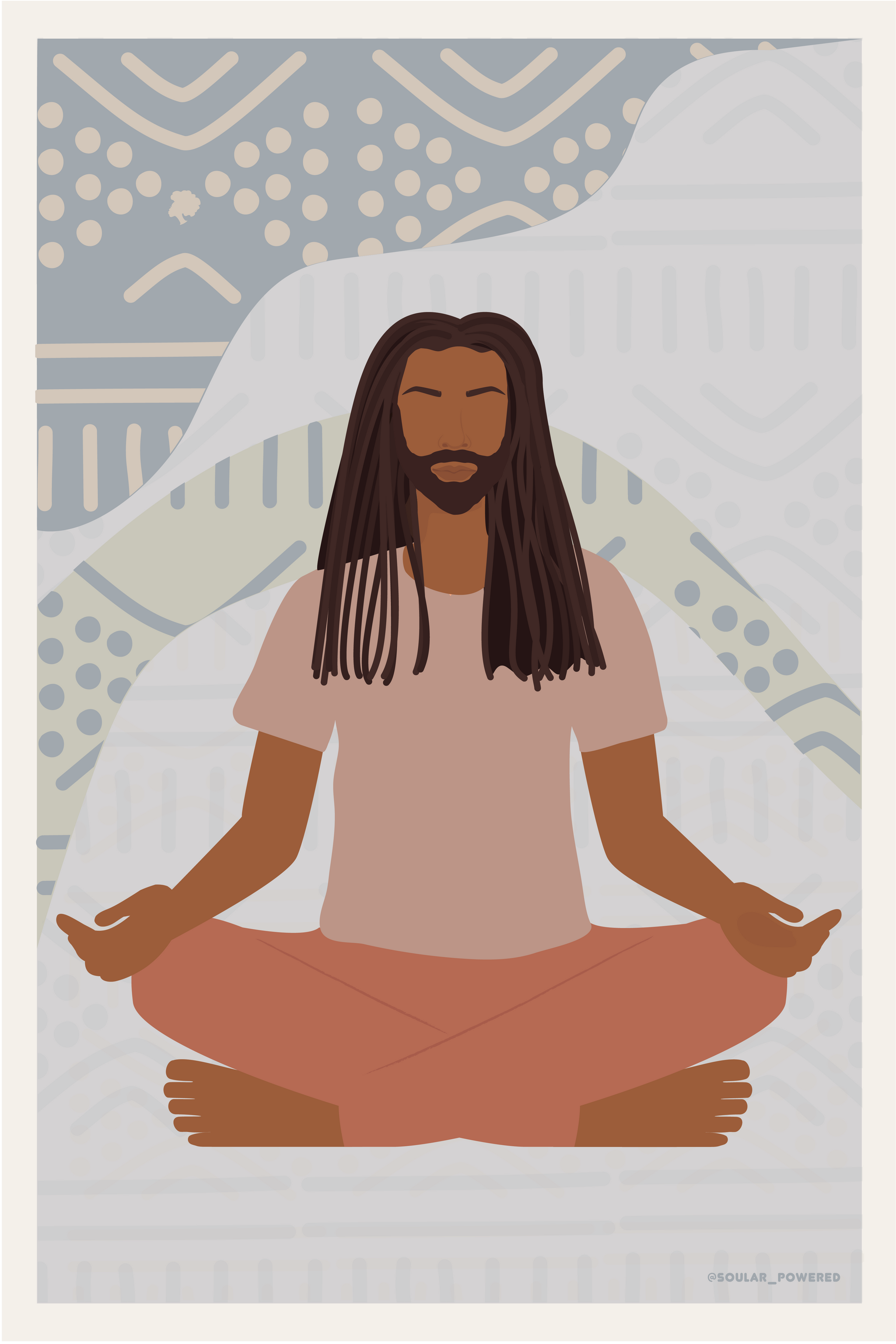 Yoga Man Lotus Pose – Soular Powered